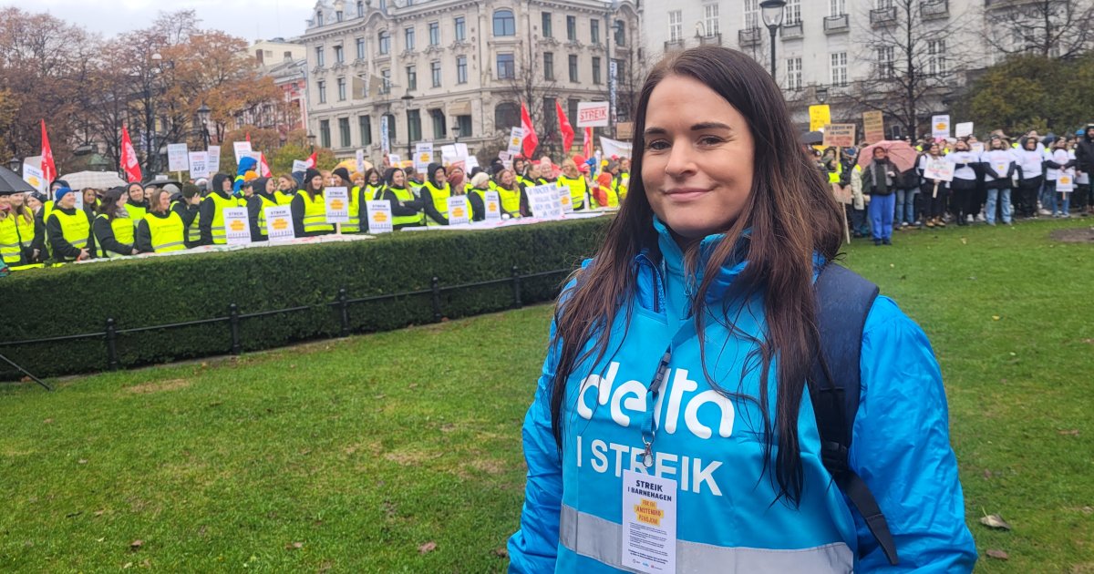 Barnehagestreiken: Kraftfull markering i Oslo